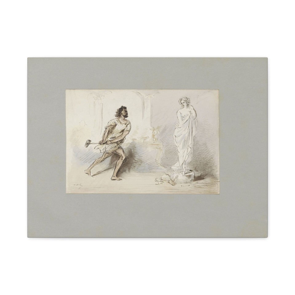 Alexander Ver Huell - Pygmalion en Galatea - c. 1854 - c. 1887 - Canvas ...
