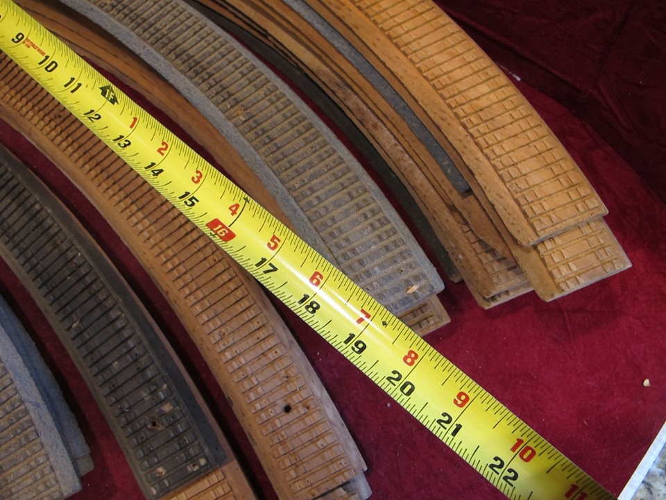 Vintage TRU-SCALE HO Track LOT different radius curves 26 sections vary ...