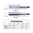 W/ 1" Round BT8 Spindle & 4 on 4" Bolt Idler Hub Pack of 8 Trailer Axle ...