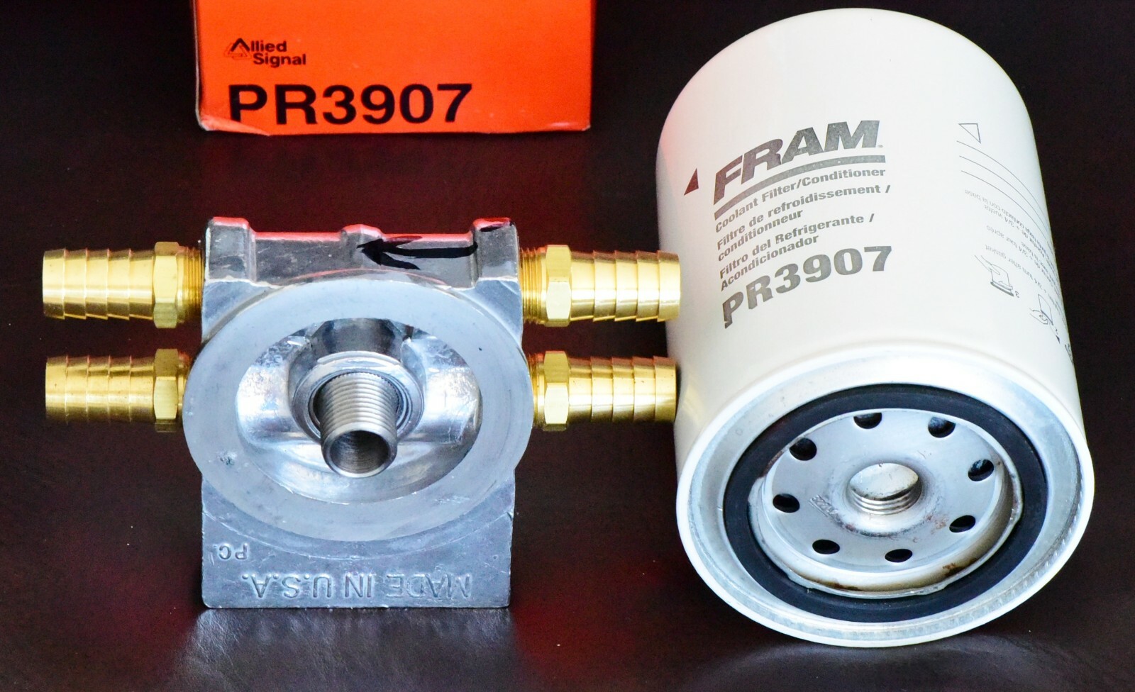 4 Port Inline Coolant Kit For 5/8" Hose NO Filter FRAM PR3907 4-Units ...