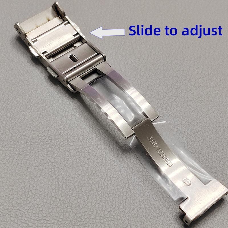 316L Adjustable Ratchet Buckle Stainless Steel Watch Strap Clasp 18mm ...