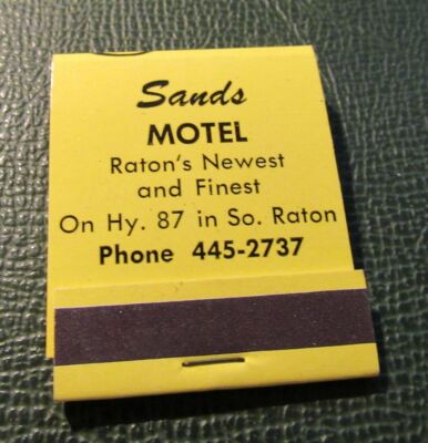 Matchbook - Sands Motel Raton NM Best Western FULL | eBay