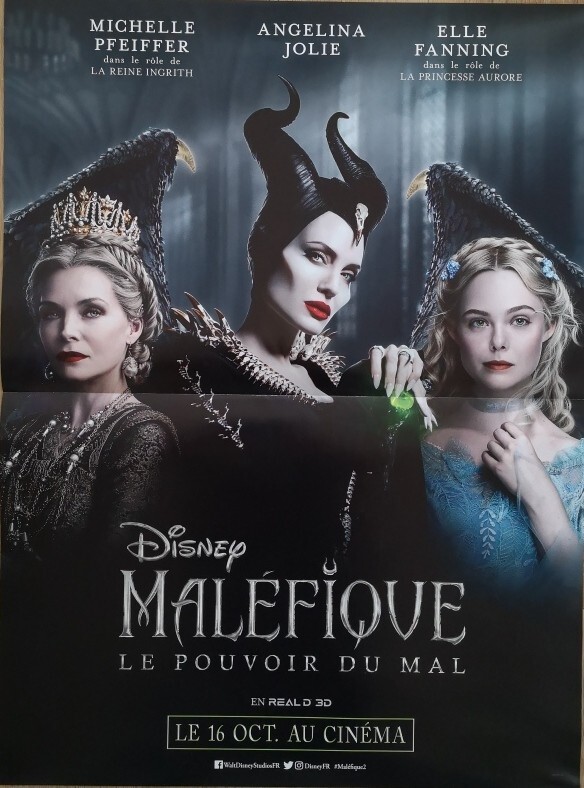 Affiche de cinéma pliée " MALEFIQUE - le pouvoir du mal " 120X160 cm | eBay