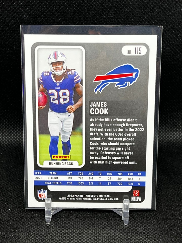 2022 Absolute Football James Cook #115 RC | eBay