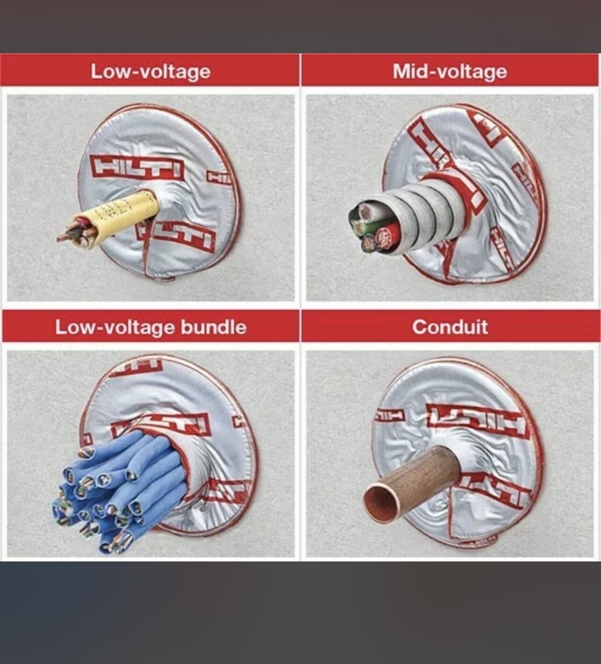 Hilti Firestop Cable Disc CFS-D 25. x 32 units - Self-adhesive discs of ...