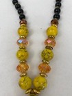 Women's Long Chunky Beaded Handmade Statement Necklace w/Tear Drop ...