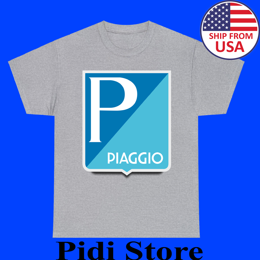 Piaggio Scooter Men's Grey Size S to 3XL | eBay