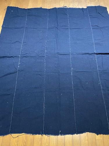 Indigo Handwoven Cotton Fabric 5 Kin Indigo Dye 172x208 Vintage ...