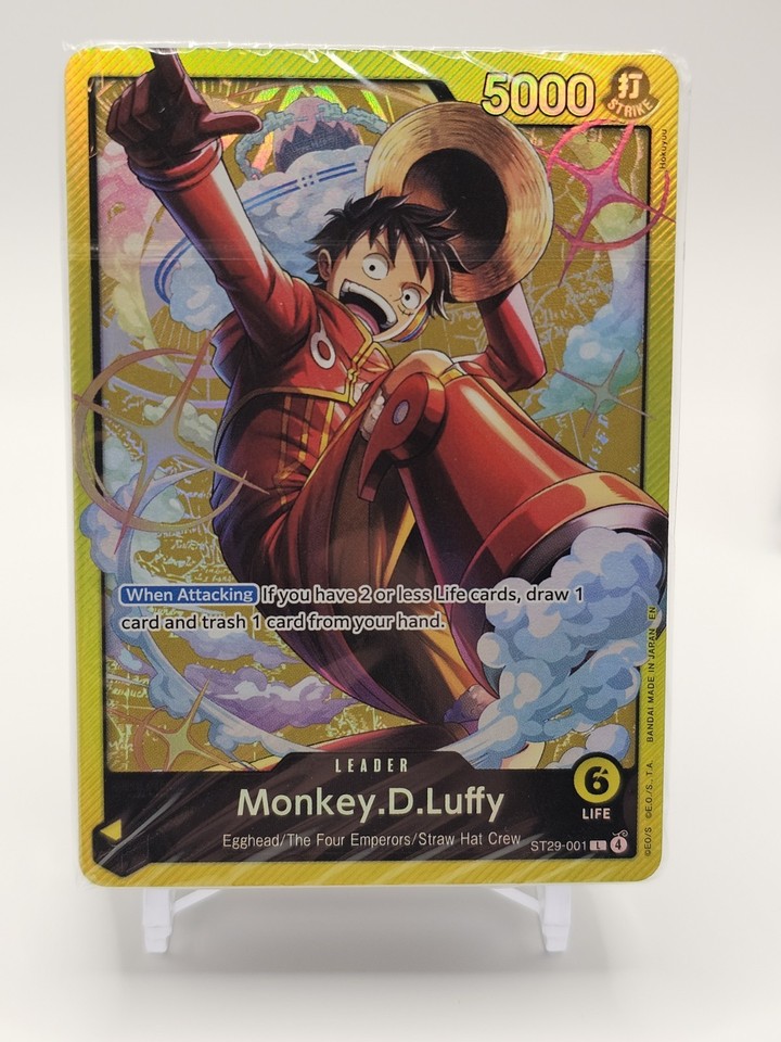 One Piece TCG Monkey D. Luffy ST29-001 Leader Alt + Starter Deck Brick ...