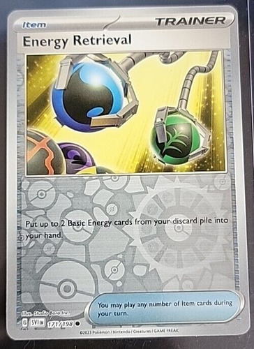 Pokémon TCG Energy Retrieval Scarlet & Violet Base Set 171/198 Reverse ...