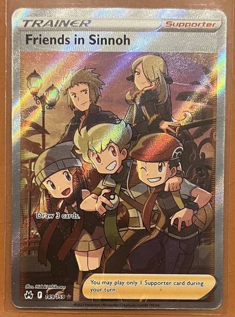 Pokémon TCG Friends in Sinnoh (Full Art) Crown Zenith 149/159 Holo ...