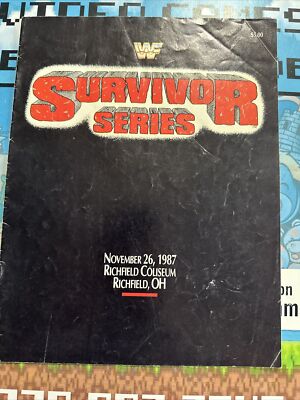WWF Official Souvenir Program 1987 Survivor Series WWE Hulk Hogan ...