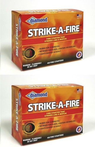 Diamond Strike a Fire FireStarter Kit, 48 count/box - 2 box package (96 ...
