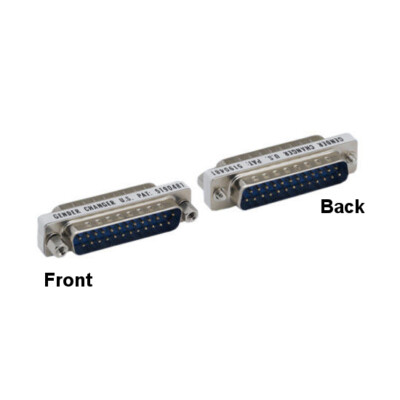 Kentek Mini DB25 25Pin Male/Male Parallel Serial Printer Port Adapter ...