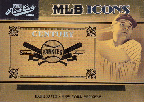 2005 Donruss Babe Ruth 30/50 Prime Cut Century Silver MLB Icons NY ...