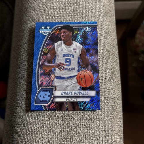 2024-25 Bowman U Chrome Basketball #69 Drake Powell Blue Shimmer /35 ...