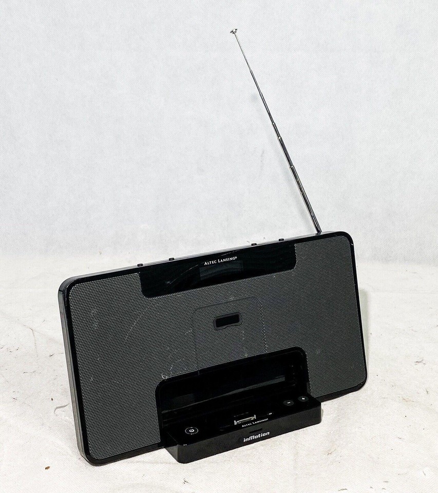 ALTEC LANSING INMOTION IM600 IPOD SPEAKER AM/FM RADIO AUX SPEAKER ONLY ...