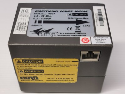 Bird Directional Power Sensor Model 4021 0.3-1000 Watts 1.8-32 MHz Used ...