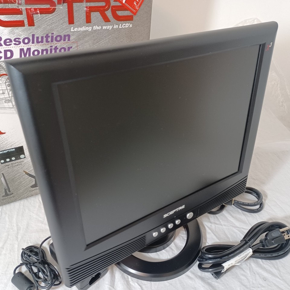 Vintage Sceptre X5G 15" TFT LCD VGA Hi Resolution Retro Gaming Monitor ...