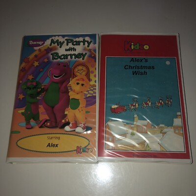 My Party With Barney Alex VHS Kideo Clamshell Christmas Wish | eBay