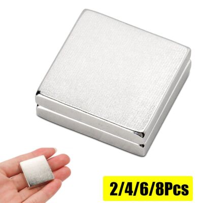 2/4/6/8pcs N52 Neodymium Block Square Magnet Super Strong Rare Earth 30 ...