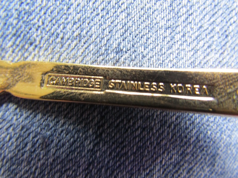 20 Pc Stainless Flatware set, CAMBRIDGE Pattern, Gold Color | eBay