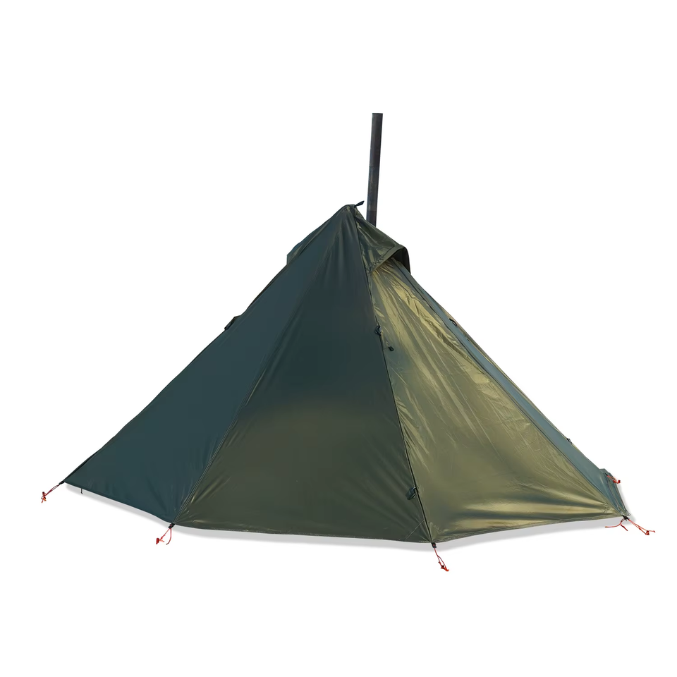 Camping Hot Tent with Chimney Window Light Tipi Teepee Tent Pyramid ...