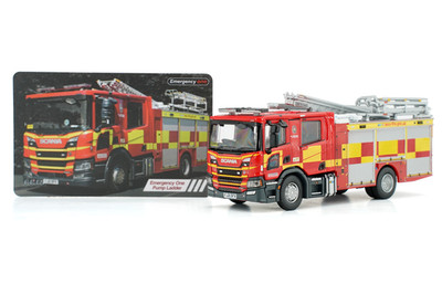 Tiny City UK28 Emergency One Scania Fire Engine Leicestershire Fire ...