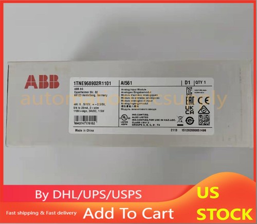 1PC New ABB AI561 1TNE968902R1101 Analog Input Module In Box US Free ...