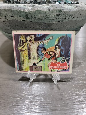 1966 Topps Batman Red Bat Puzzle Back Card #3A The Menacing Mummy | eBay