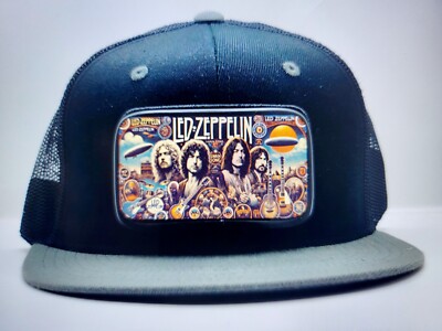 Led Zepplin Hat, Removeable Metal Patch,Snapback | eBay