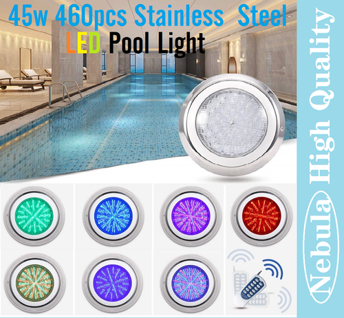 Nebula High Quality 45w 460pcs LED Stainless Steel Pool Lights Colorful Remote_ | eBay