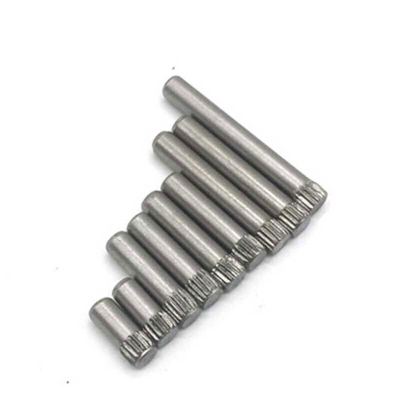 M2.5 Single Head Knurled Pin 304 Stainless Steel Cylindrical Locating ...
