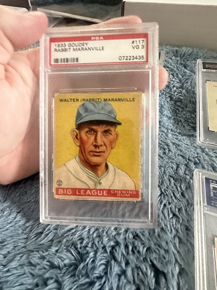 1933 Goudey WALTER RABBIT MARANVILLE Boston Braves HOF #117 PSA 3 SS/2B ...