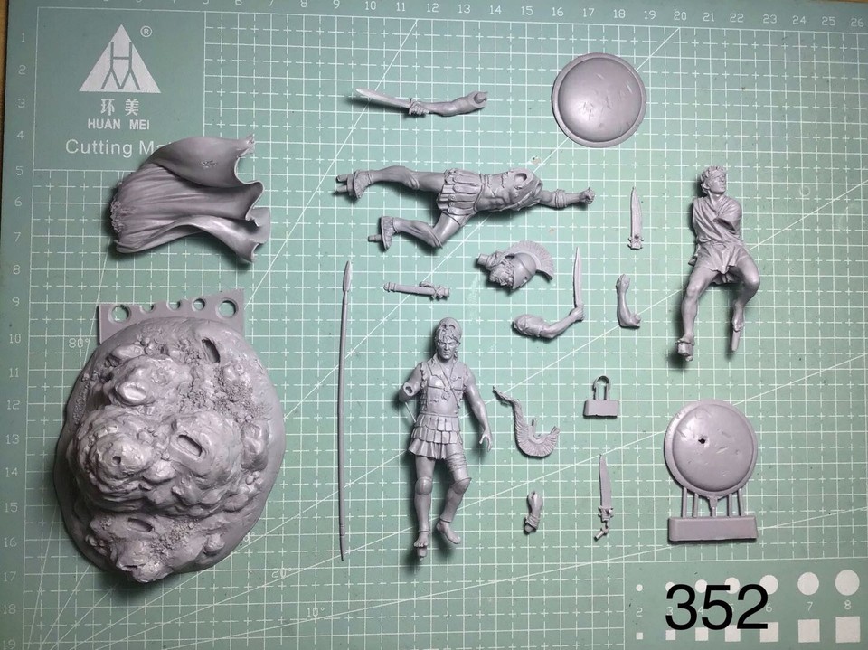 54mm resin figures model 3 Roman soldiers unassembled Unpainted | eBay