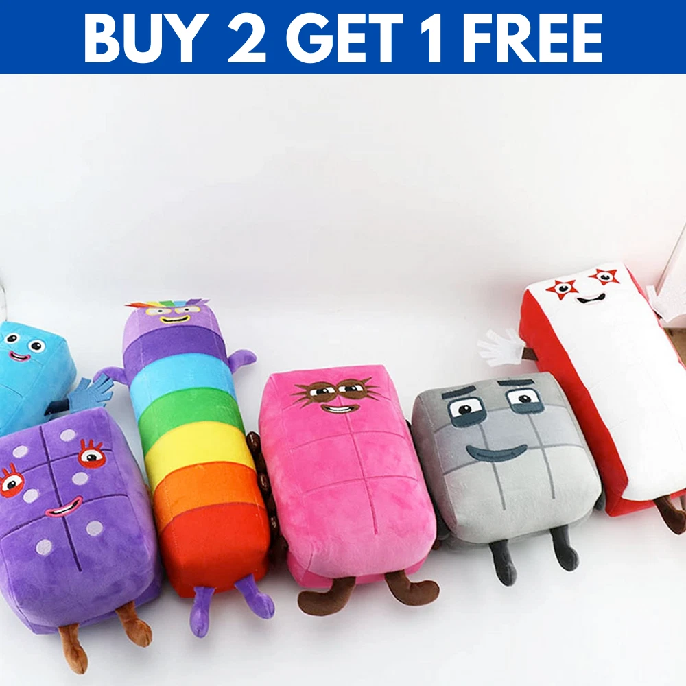 Numberblocks Plush Toy Educational Soft Stuffed Number Blocks Dolls ...