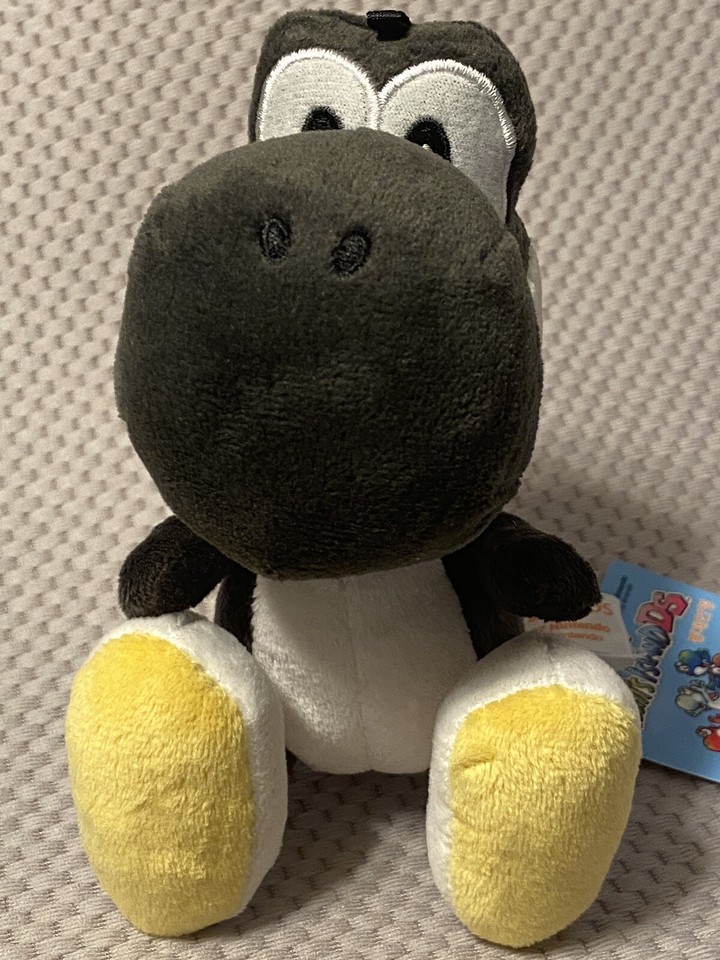 KPS Sanei Mario Yoshi’s Island DS 5” Black Yoshi Plush Toy 2009 | eBay