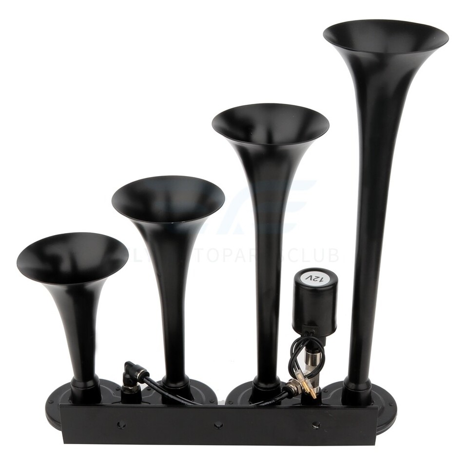 150Psi 4 Trumpets Train Horn Kit For Truck Car Pickup Loud System Air ...