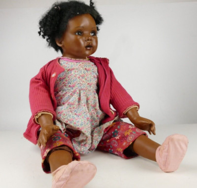 Puppe Doll Gaby Jaques Künstlerpuppe schwarz 063/750 aus 2004 600 mm KS ...