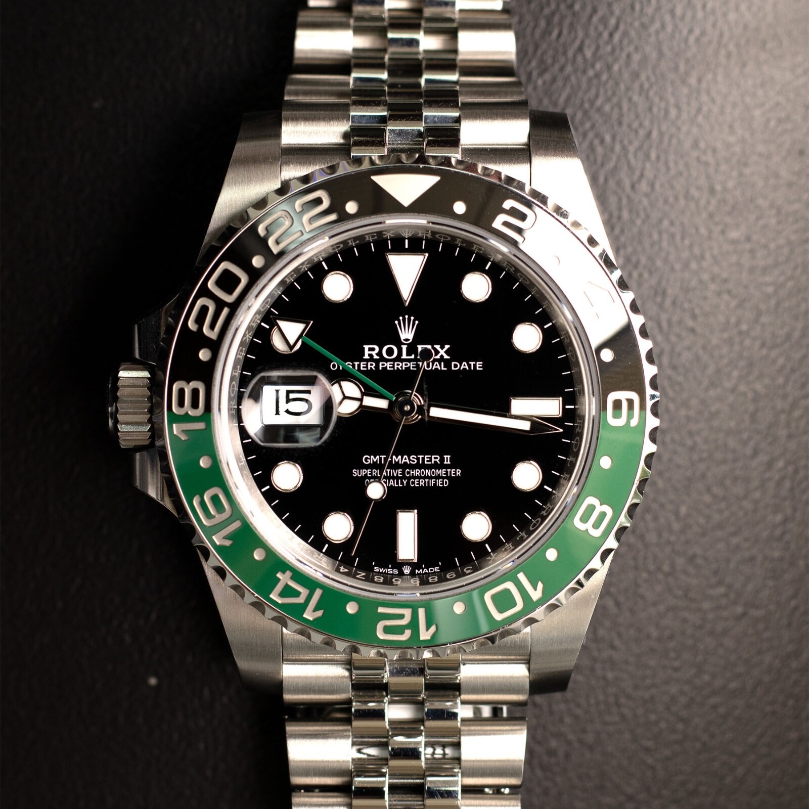 Rolex 126720 GMT-Master II "Sprite" Stainless Steel W… - Gem