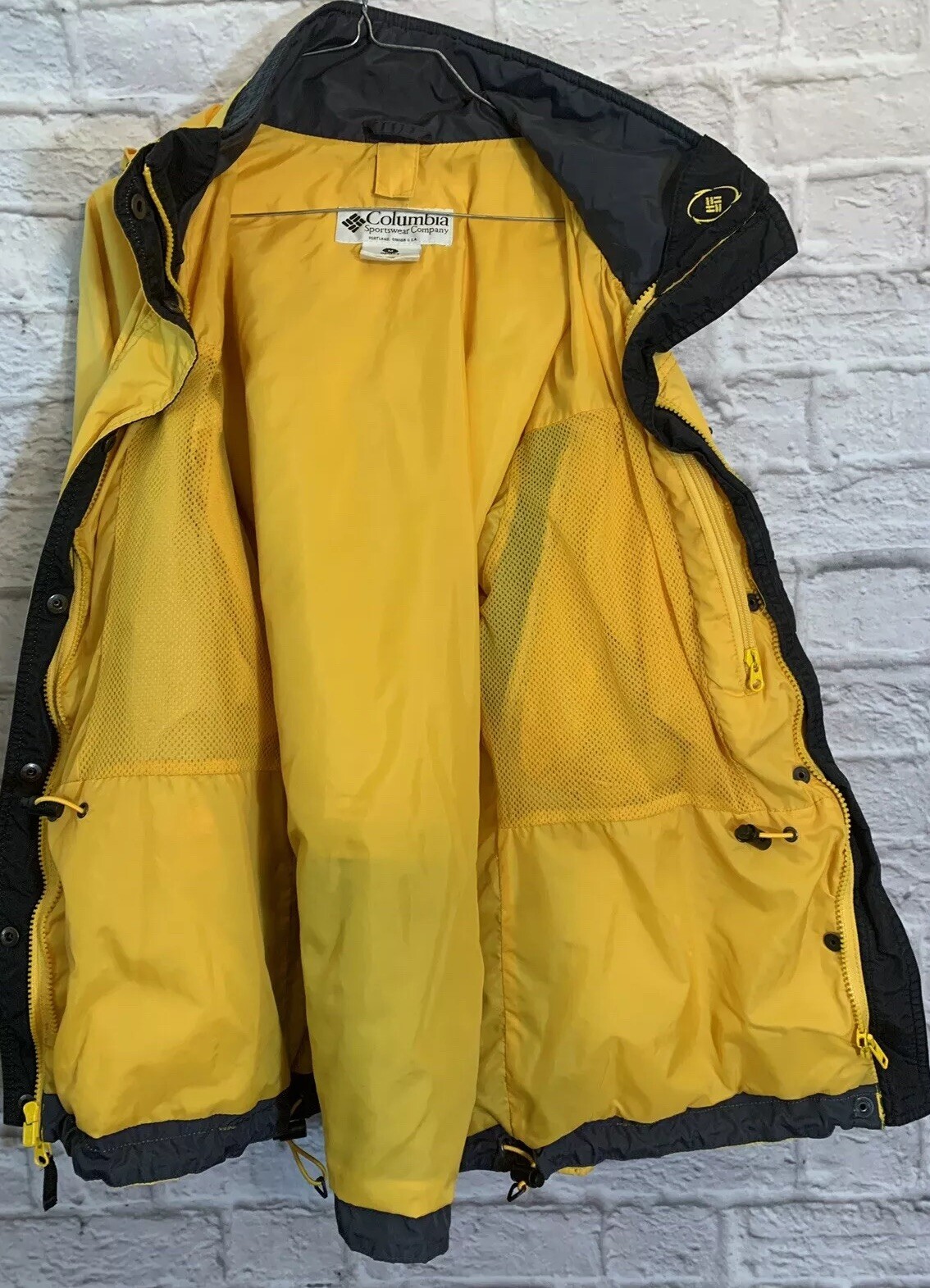 Vtg Columbia Fire Ridge Hooded Ski Jacket Coat Women’s Medium Yellow ...