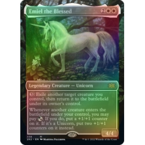 Foil Emiel The Blessed (borderless) M/NM Magic MTG Double Masters 2022 ...