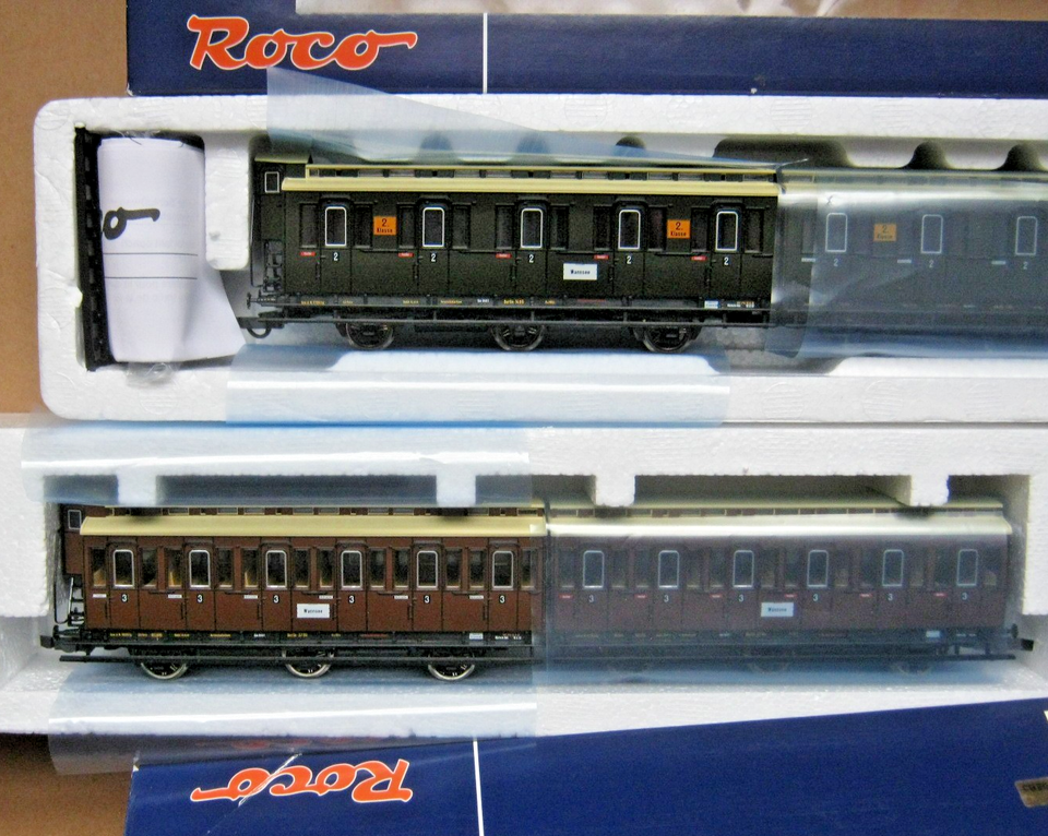 Roco KPEV 4 Abteilwagen 3.+2.Kl Wannsee NEU 64066+67 zu 64068 70035 ...