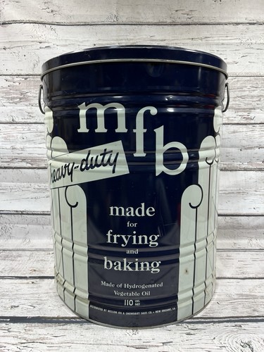 VTG MFB Made For Frying & Baking Vegetable Oil Large 110 Lb Advertising ...