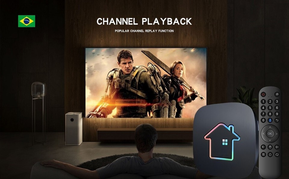 2025 H8 Brazil TV Best Brazilian TV Box Envio Rapido da Florida ...