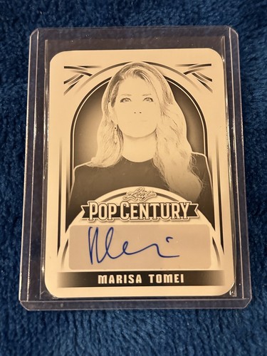 MARISA TOMEI 2024 LEAF POP CENTURY 1/1 Print Black Plate SIGNATURE AUTO ...