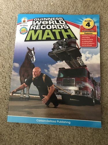 Guinness World Records Math Grade 4 9781936024032| eBay