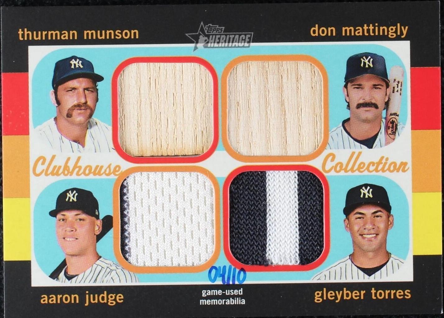 2020 Topps Heritage High Number - Clubhouse Collection Quad Relics ...