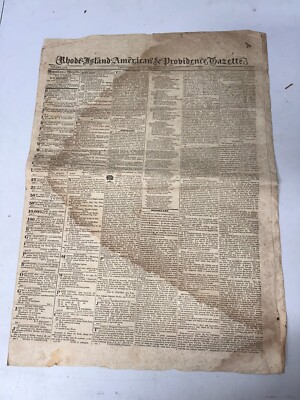Rhode-Island American & Providence Gazette May 4, 1827 Vol LXV No 62 ...