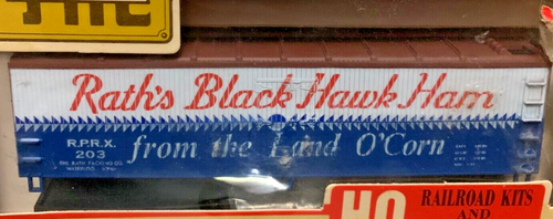 RATH's BLACK HAWK HAM ICE REEFER CAR - HO Scale "Land O'CORN" TM NEW ...